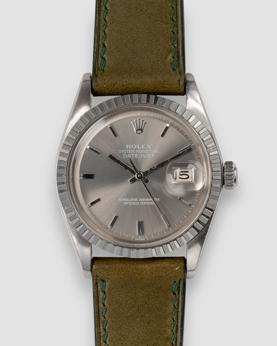 Rolex Datejust 1603 Sunburst Gray Non Lume Dial 2.7m Serial 1971 ...