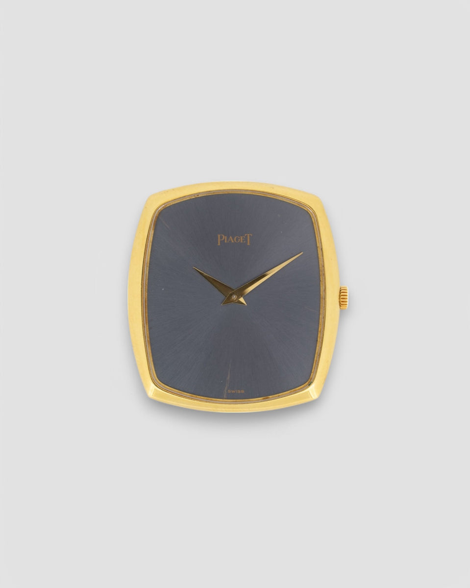 Piaget 9741 Blue Sunburst Dial 18k YG 1980s – Classic Time Club
