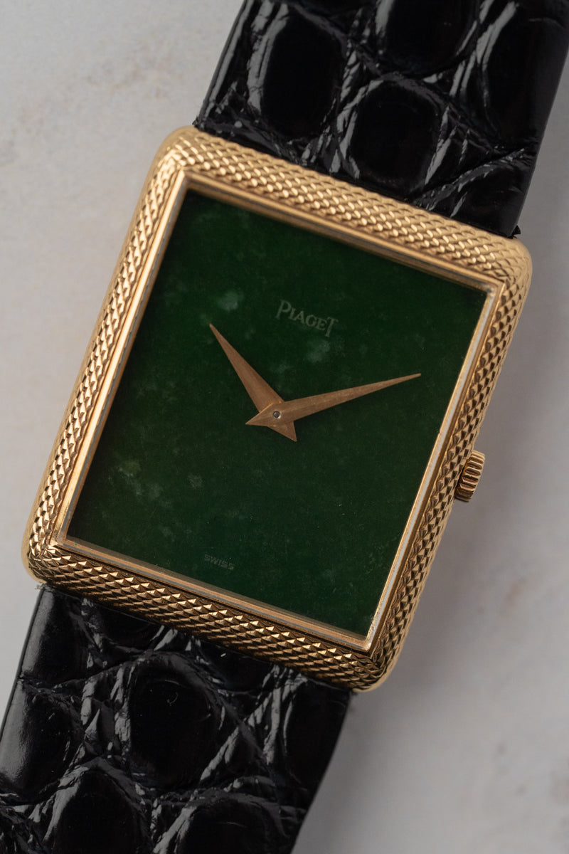 Piaget Protocole 9152 Jadeite Dial 18k YG 1970s – Classic Time Club