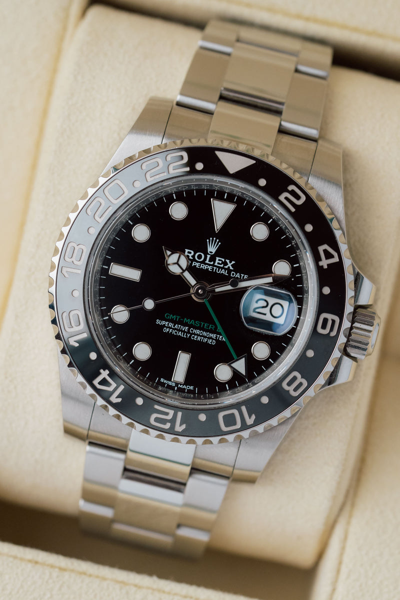 Rolex GMT Master II 116710LN Green Arrow Hand 2019 Full Set – Classic ...