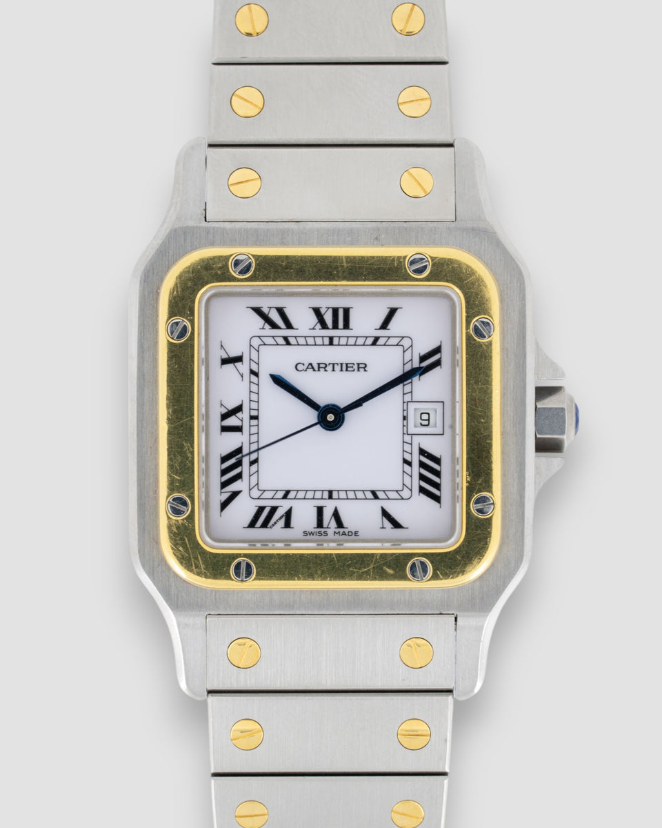 Cartier Santos Carree LM 2961 Service Dial SS/YG 1980s – Classic Time Club