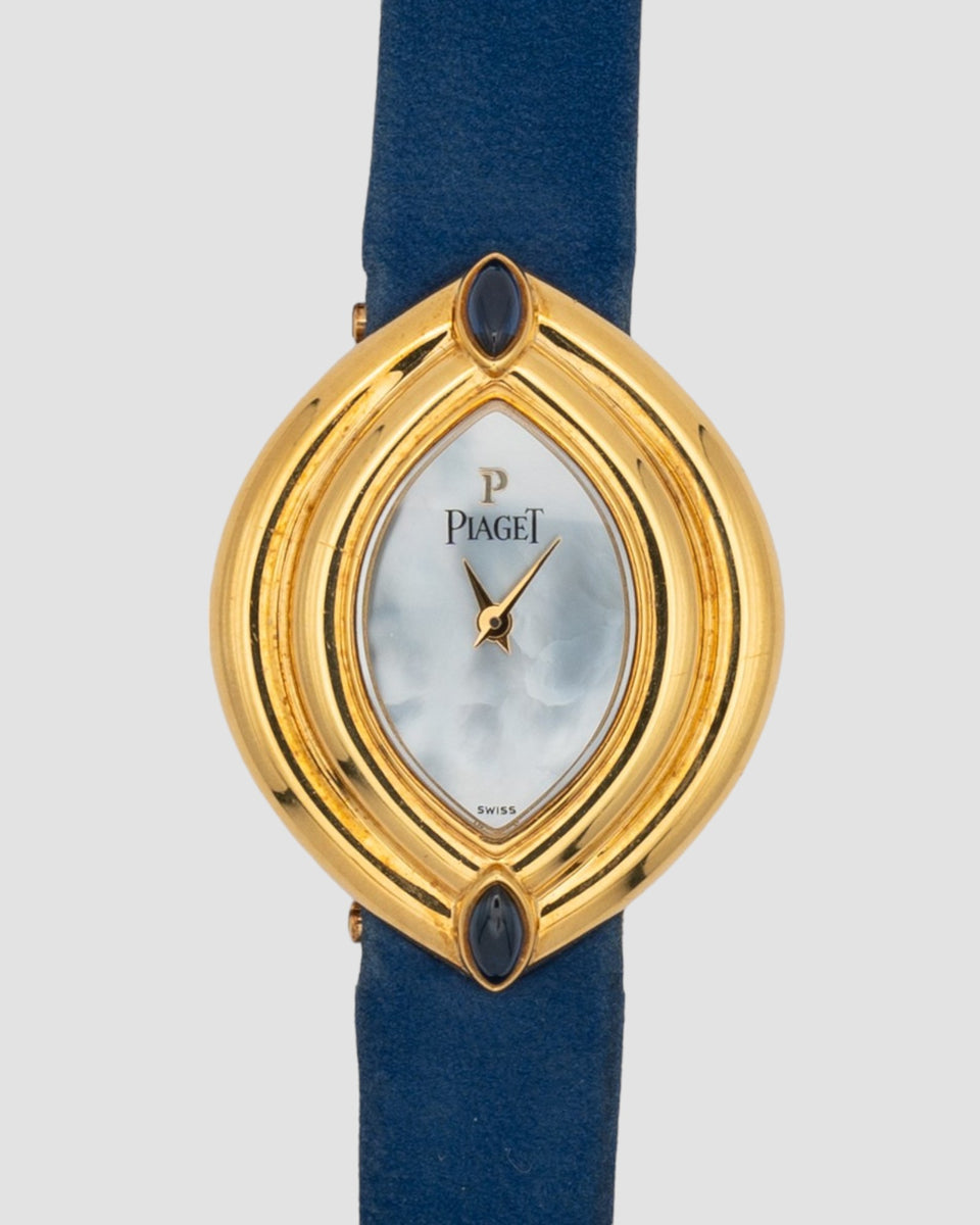 Piaget Hijab 20602 Mother of Pearl Dial Sapphire 18k YG 2000s – Classic ...