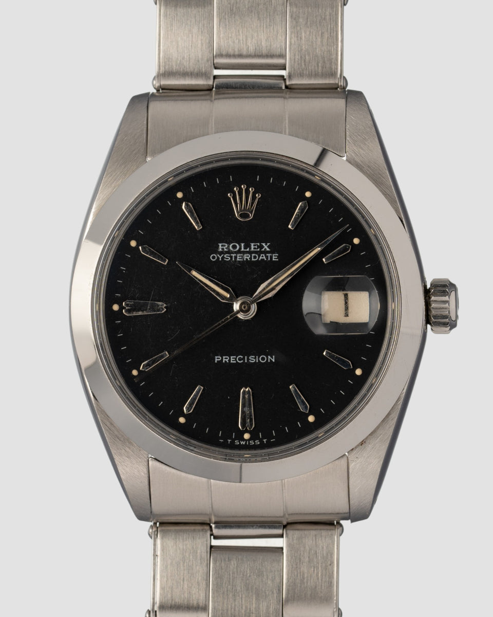 Rolex Oysterdate 6694 Black Dial 1m Serial 1964 – Classic Time Club